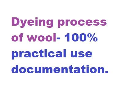 Dying Process Of Wool Fabric Techniques And Tips 2025 Edition