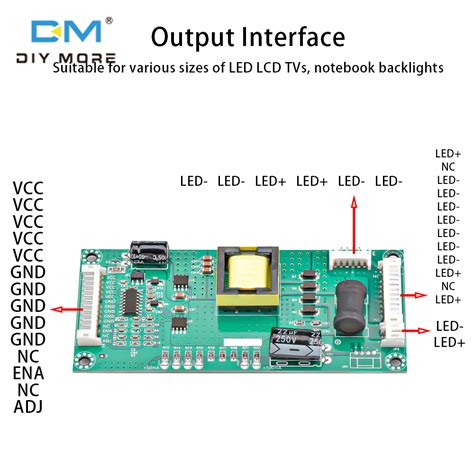 Diymore Universal LCD TV Backlight Board Below Inches LED Boost Constant Current Board TV