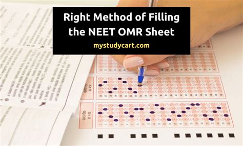 When To Fill NEET OMR Sheet After Solving A Question Or Section