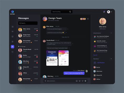 Message Dashboard Ui Kit On Behance
