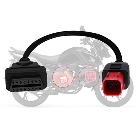 Obd2 Adapter Cable 6 Pin Motorbike Connector For Moto Guzzi Piaggio