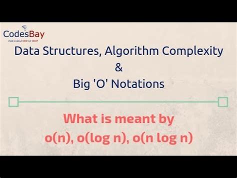 Data Structures Big O Notations And Algorithm Complexity YouTube