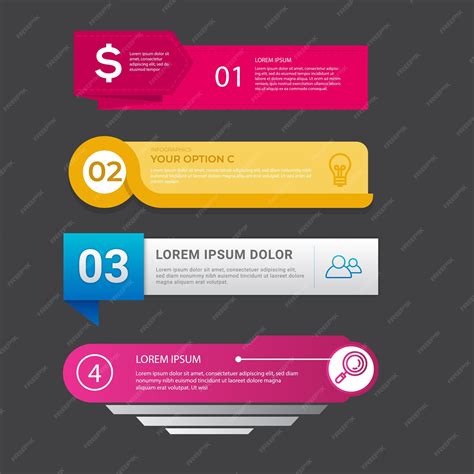 Premium Vector Gradient Table Of Contents Infographic Vector