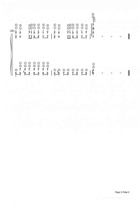 秋日私语 钢琴简谱 C调简单带指法版 理查德·克莱德曼 钢琴简谱