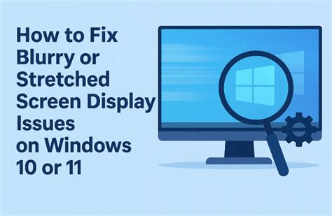How To Fix Blurry Or Stretched Screen Display Issues On Windows 10 Or 11 Digital Tech