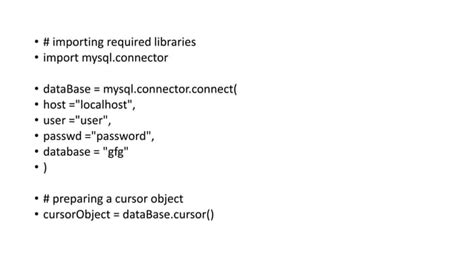 Python With Mysqlpptx