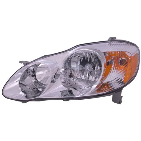 Halogen Headlight Chrome Capa Certified Left Hand Driver Side Fits