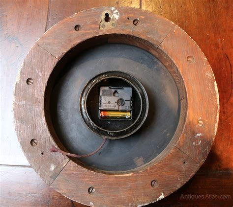 Antiques Atlas Solid Oak School Clock Scotland C 1910