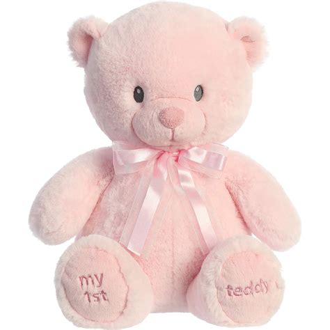 Aurora Ebba My First Teddy Pink 18 Inch Plush Figure Elephants Trunk