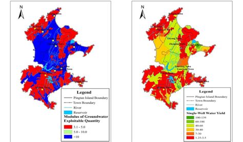 Map Of Exploitable Quantity Modulus Figure 2 Map Of Single Well Water