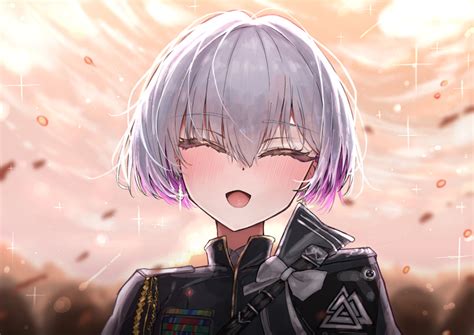 Safebooru 1girl D Absurdres Blush Closed Eyes Commentary Request