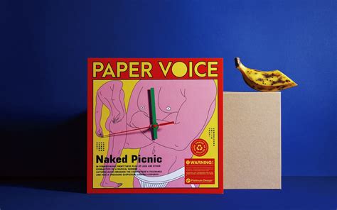 Paper Clock Naked Picnic Day