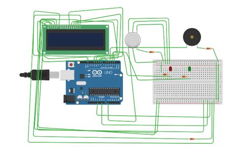 Circuit Design Gas Detector Tinkercad