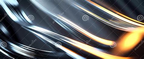 Fluid Smooth Lines Intertwining On A Deep Black Background Enriched By Vibrant Colors And A