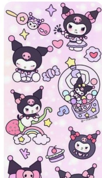Kuromi Hello Kitty Wallpaper Sanrio Wallpaper Hello Kitty