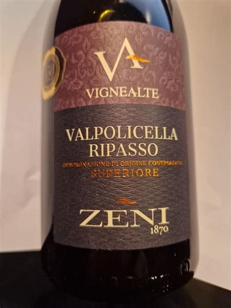 2022 Zeni Valpolicella Superiore Ripasso Vignealte Italy Veneto