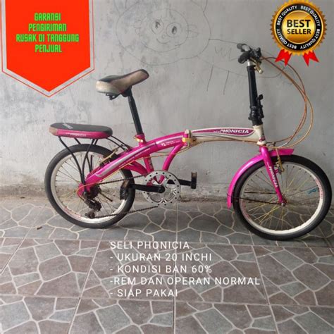 Jual Sepeda Wanita Cewek Perempuan Keranjang Dewasa Ukuran Bekas Siap Pakai Speda Phoenix