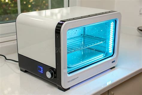 A Uv Sanitizing Device With A Glowing Interior Stock Illustration Illustration Of Wellness