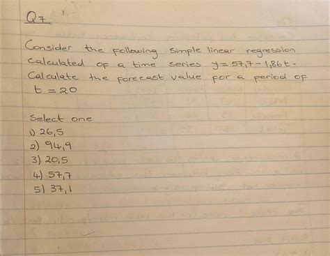 solved q7consider the following simple linear regression