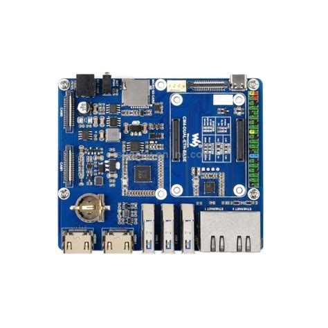 Waveshare Compute Module Dual Gigabit Ethernet Base Board For Raspberry Pi Cm4