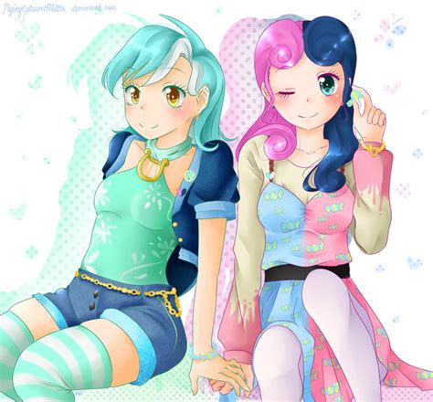 Lyra And Bonbon By Monicherrie On Deviantart