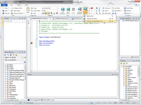 Debugging Modules In PowerShell Studio 2012 SAPIEN Blog