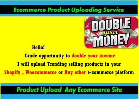 Upload Add Or List Products To Your Woocommerce Shopify Or Any