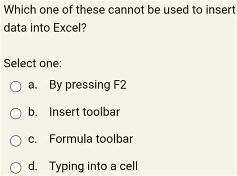 SOLVED Texts Which One Of These Cannot Be Used To Insert Data Into