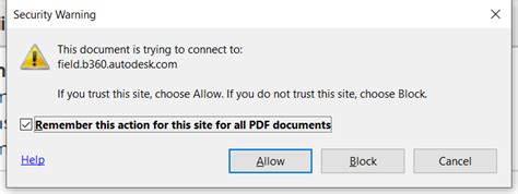Unable To Open Hyperlinks For Issue Ids Within A Pdf Report Exported From Bim 360 Field Management