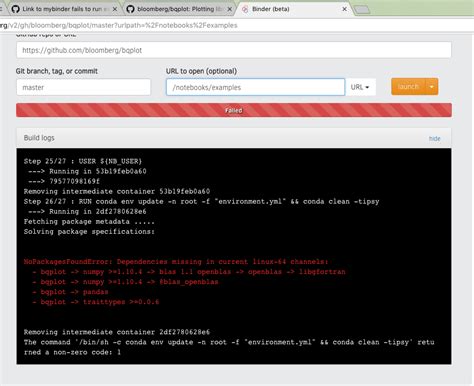 Link To Mybinder Fails To Run Examples Interactively · Issue 576