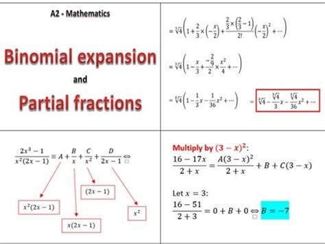 Ppt Binomial Expansion And Partial Fractions A2 Pure Mathematics Teaching Resources