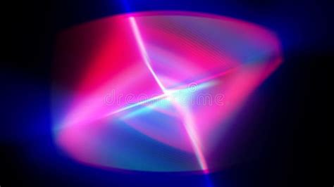 Abstract Light Patterns Illuminate A Black Background With Vibrant