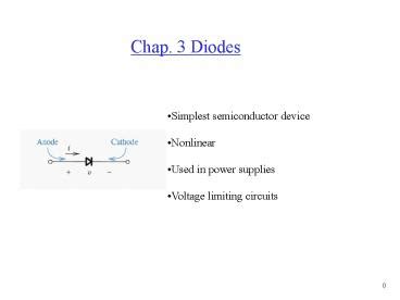 PPT Diode PowerPoint Presentation Free To View Id B F MTAxM