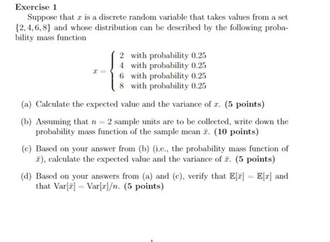 [solved] exercise 1 suppose that x is a discrete random v