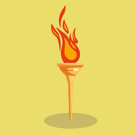 Premium Vector Torch Vector