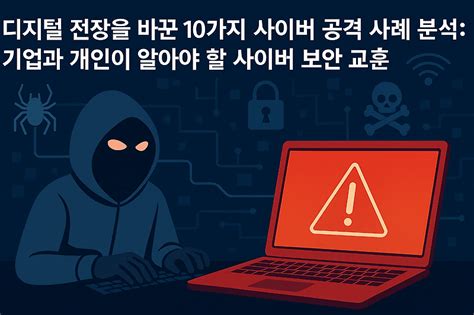 디지털 전장을 바꾼 10가지 사이버 공격 사례 분석 기업과 개인이 알아야 할 사이버 보안 교훈