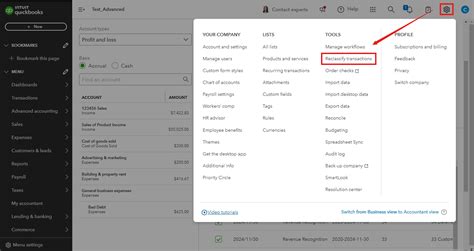 Is There A Batch Tool In Quickbooks To Reclassify Transactions Id