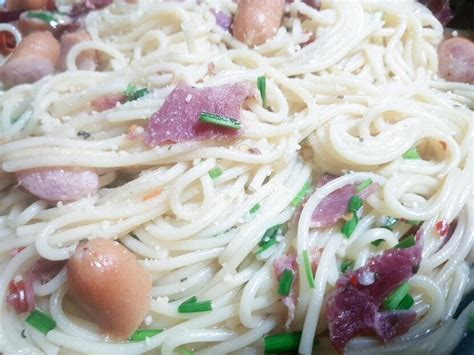 🥓베이컨and소세지 오일파스타🍝 뉴스트림