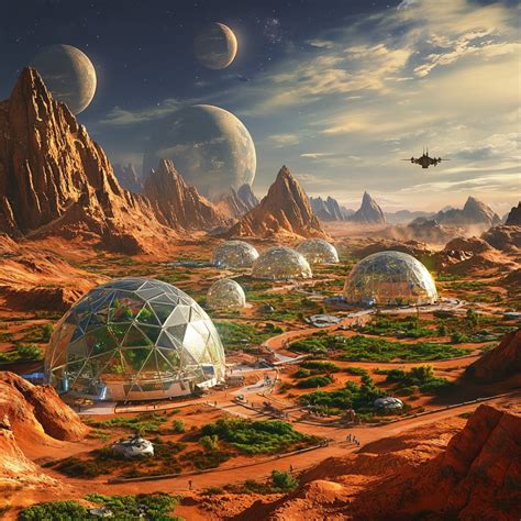 Free Extraterrestrial Colony Landscape Image Extraterrestrial Colony
