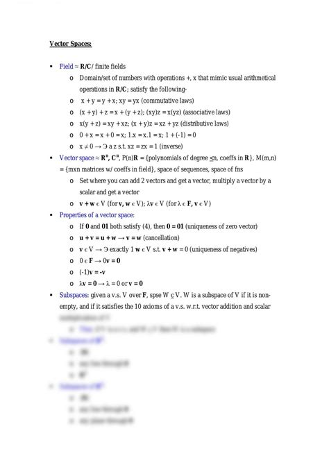 Vector Spaces Math1241 Higher Mathematics 1b Unsw Thinkswap