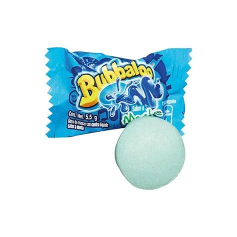 Bubbaloo Liquid Filled Bubblegum Mint 47 Piece Box Candy Warehouse