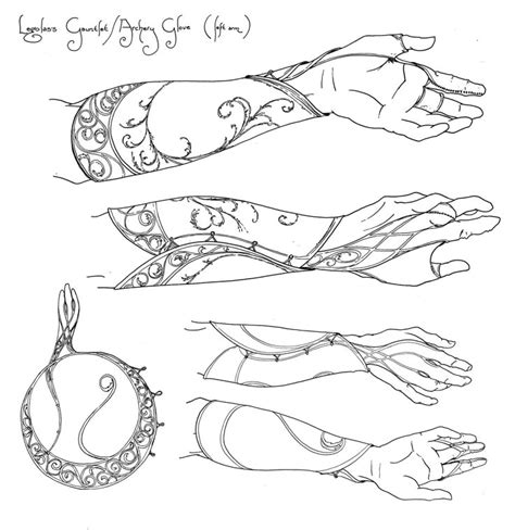 Legolas Gauntlets Concept Art Daniel Falconer