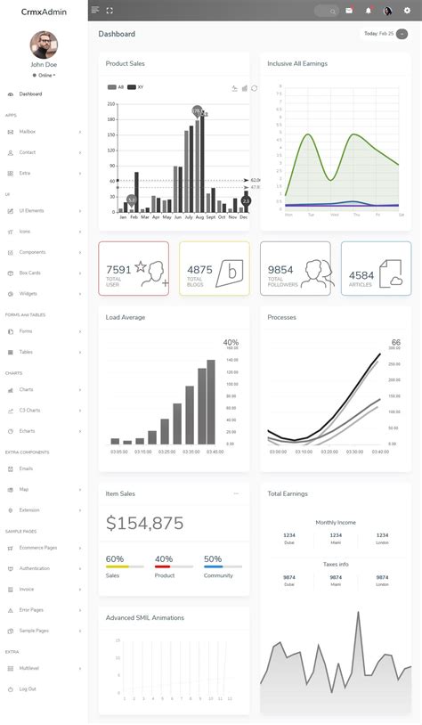 CrmX Admin Bootstrap Admin Dashboard Template