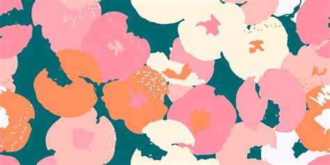 손으로 그린 꽃과 보편적 인 자유형 꽃 원활한 패턴을 그리기 배경 카드 배너 포스터 표지 초대장 직물 헤더 또는 브로셔용 그래픽 디자인 0명에 대한 스톡 벡터 아트 및 기타