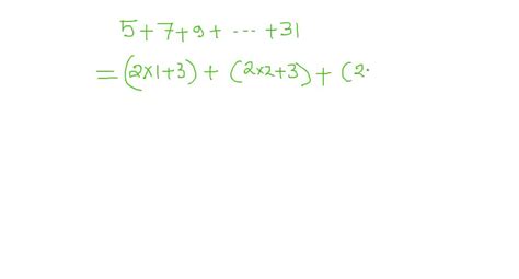 Solved Express Each Sum Using Summation Notation Use A Lower Limit Of