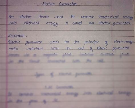 Solution Explain The Underlying Principle And Working Of An Electric