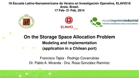 Pdf On The Storage Space Allocation Problem Modeling And Implementation Application In A