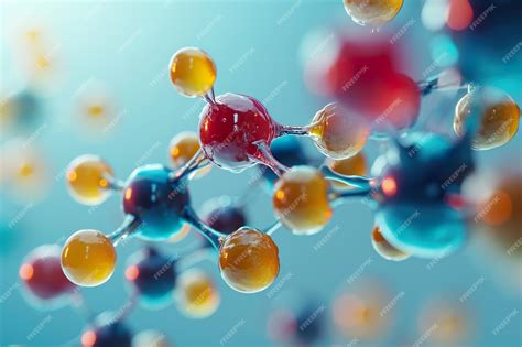 Premium Photo Molecule Atom Model Abstract Structure Science And