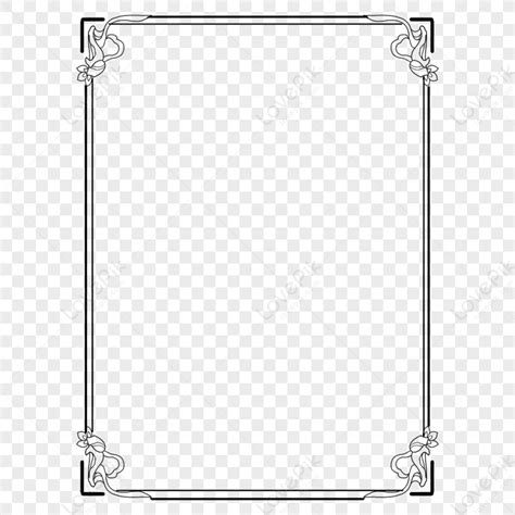 Page Border Black And White Decorative Page Border