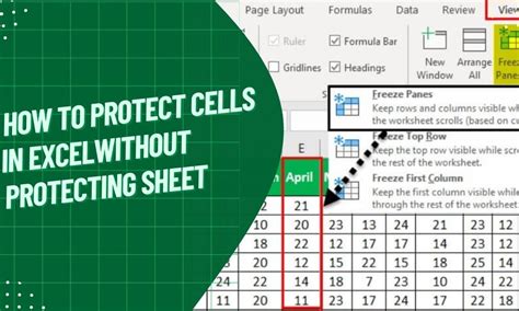 How To Protect Cells In Excel Without Protecting Sheet Earn And Excel
